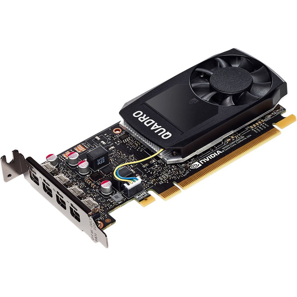 HP 1ME01AT NVIDIA Quadro P1000 - グラフィックスカード - Quadro P1000 - 4 GB GDDR5 - PCIe 3.0 x16 ロープロファイル - 4