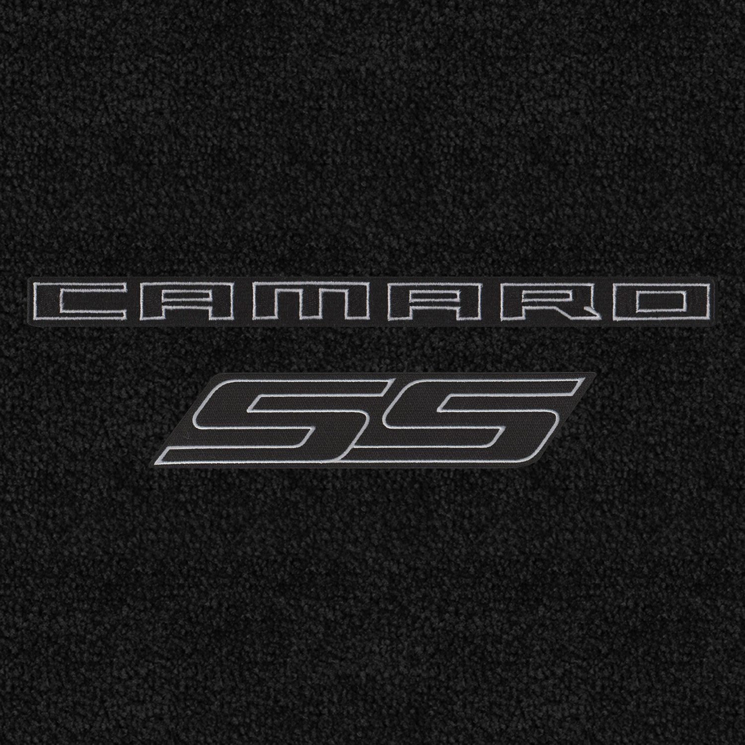 Lloyd Mats ? Luxeブラック4pcフロアマットfor Camaro SS 2010 ? 15ブラックカマロSSアップリケ
