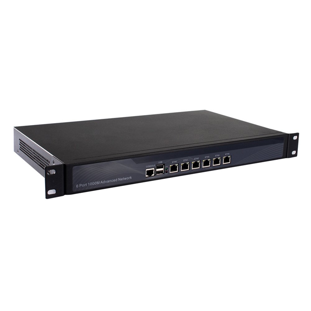 1U Cabinet Firewall Pfsense Mikrotik VPN Router Network Security Server 6 Nics I5 2540M with AES-NI