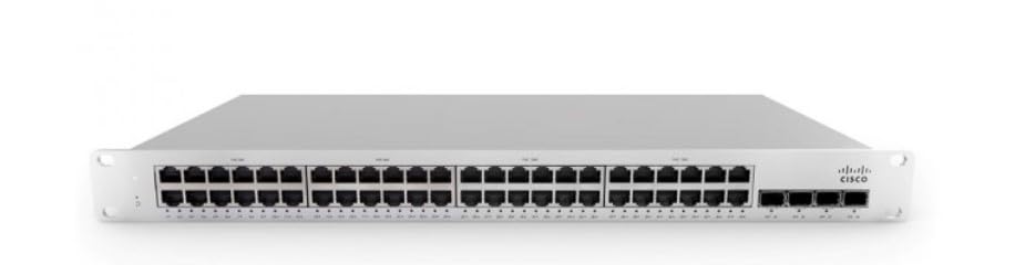 Meraki | MS210-48LP-HW | MS210-48LP-3YR | MS210-48LP 1G L2 Cld-Mngd 48x GigE 370W PoE Switch with MS