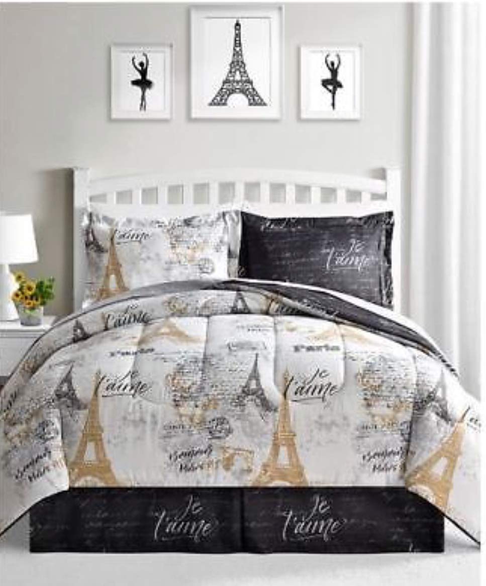 Fairfield Square Collection パリゴールド 8点セット キングサイズ リバーシブル掛け布団セット