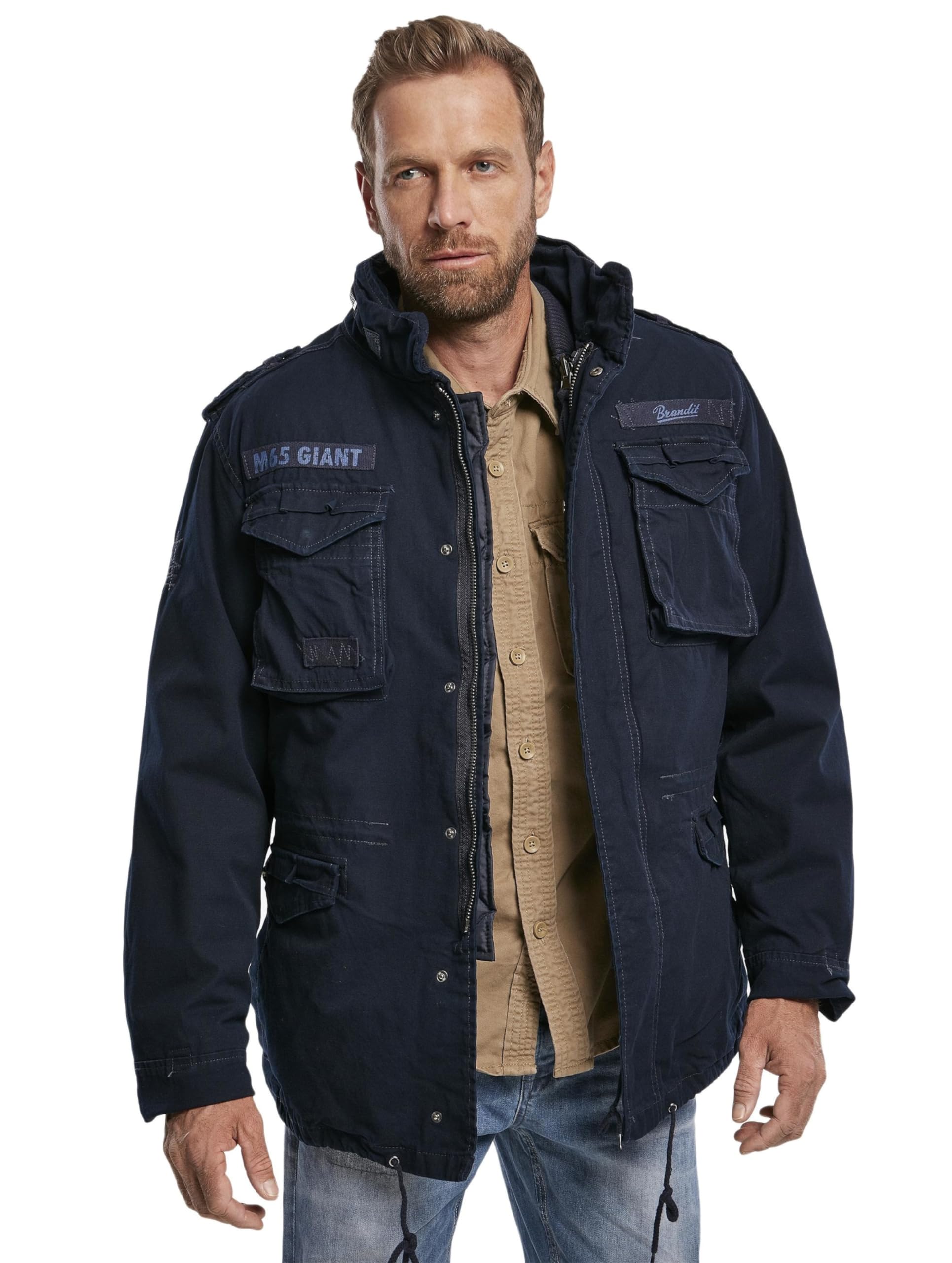 Brandit メンズ M-65 ジャイアントジャケット ネイビー サイズ 5XL ネイビー 5X-Large
