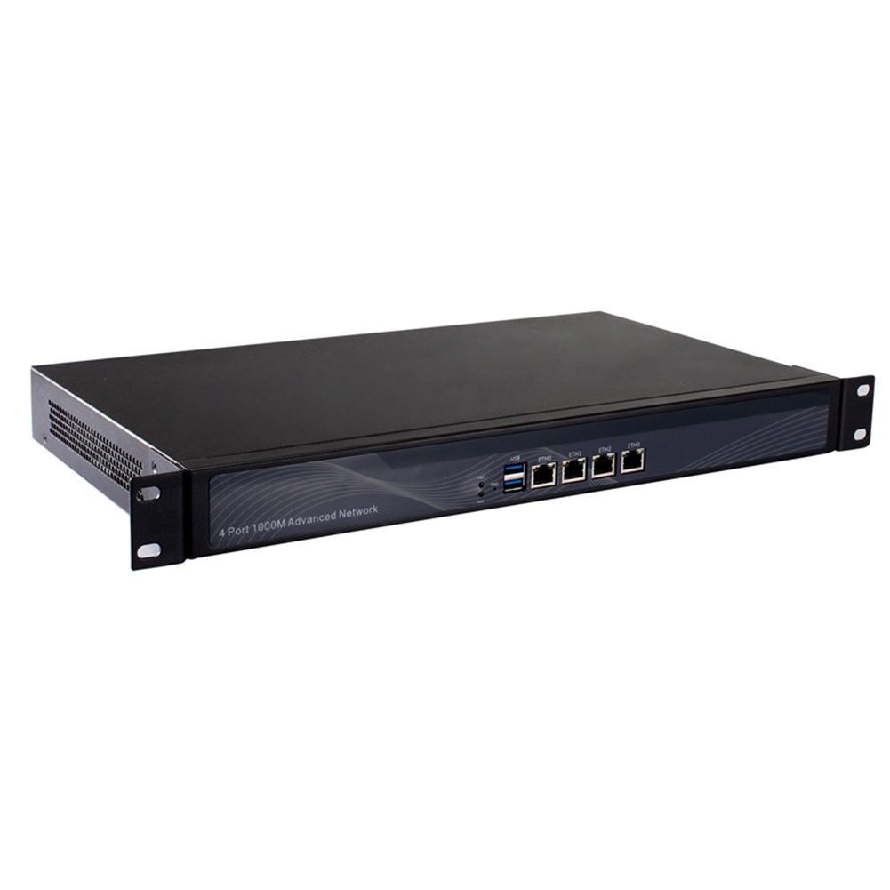 HUNSN Firewall Mikrotik VPN 1U Rackmount Network Security Appliance Router PC インテル Quad Core J1900 R