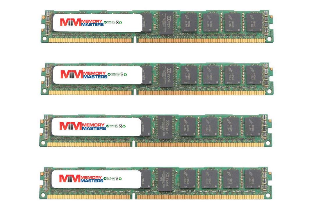 MemoryMasters 128GB (4x32GB) DDR3 1333 (PC3 10600) 4Rx4 240ピン 1.5V VLP ECC 登録メモリ MemoryMasters