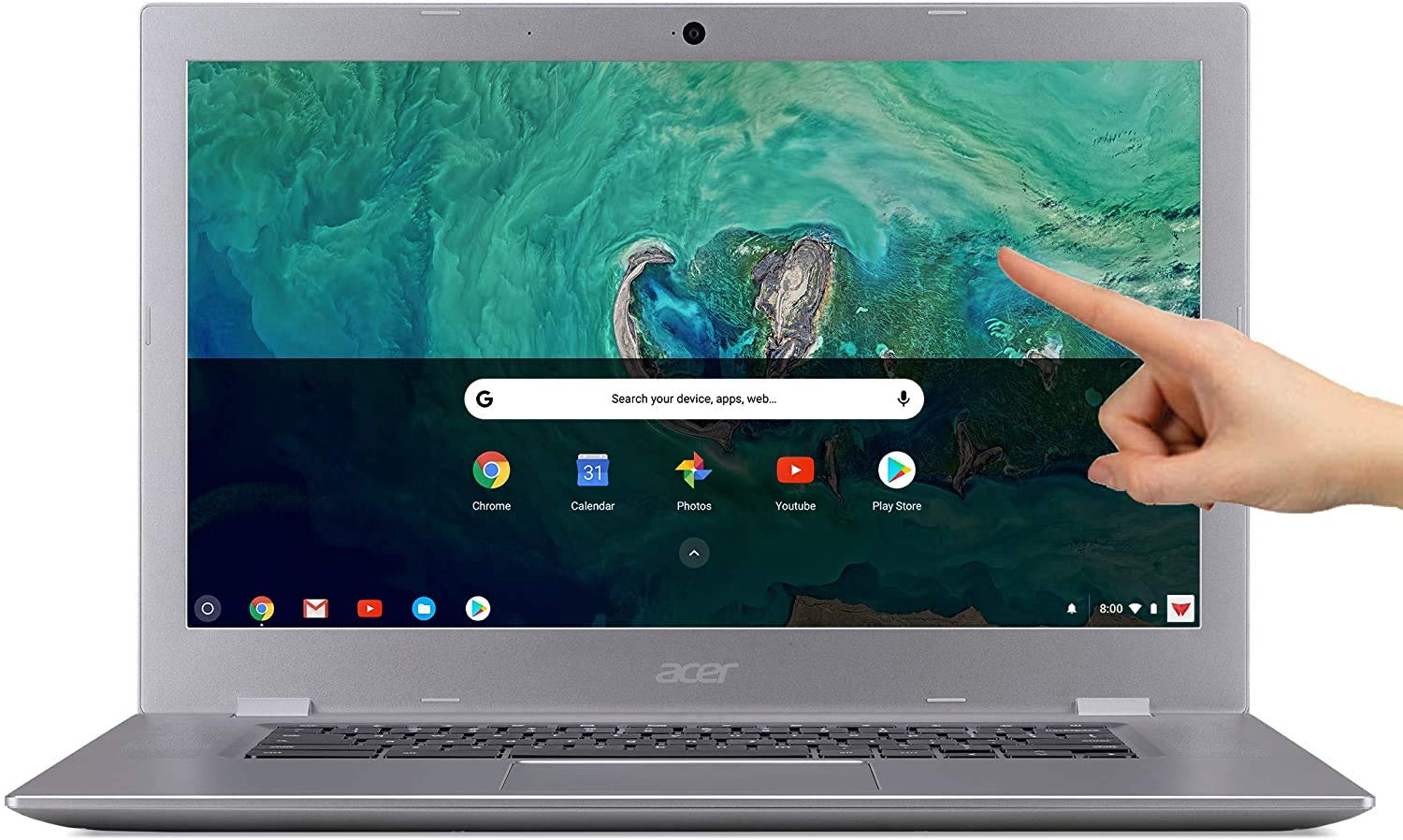 Acer Chromebook 15.6 IPS Full HD Intel Celeron N3350 1.10 GHz 4GB LPDDR4 32GB Flash Memory HDR Webc