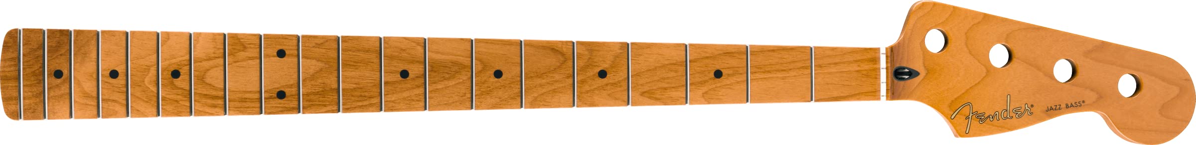 Fender フェンダー ベース用リプレイスメントネック Roasted Maple Jazz Bass Neck 20 Medium Jumbo Frets 9.5 Maple C Sha