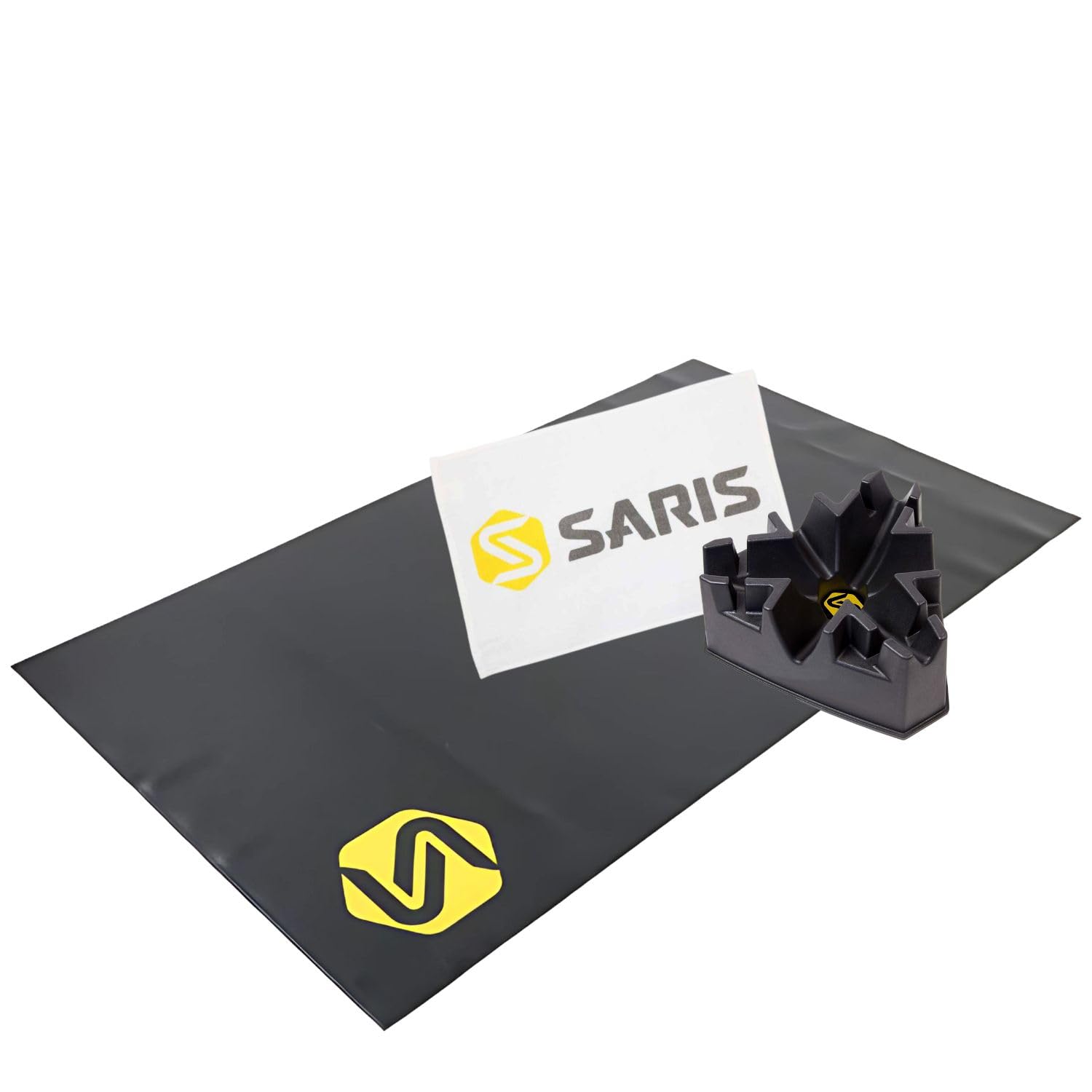 Saris CycleOps Complete Accessory Kit with Bike Mat Climbing Block & Towel Black 141［並行輸入］