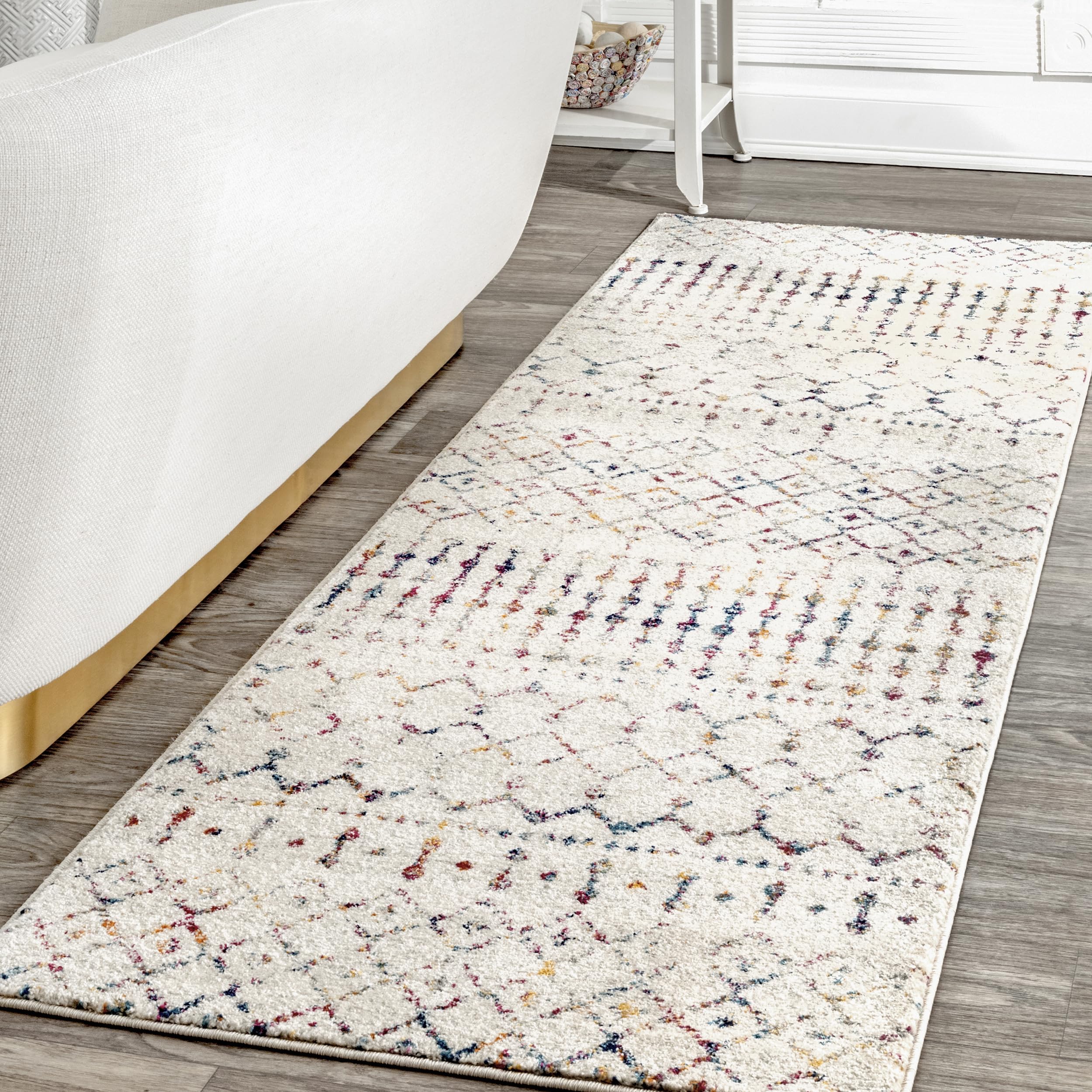 nuLOOM Moroccan Blythe Runner Rug 2' 6 x 20' Light Multi
