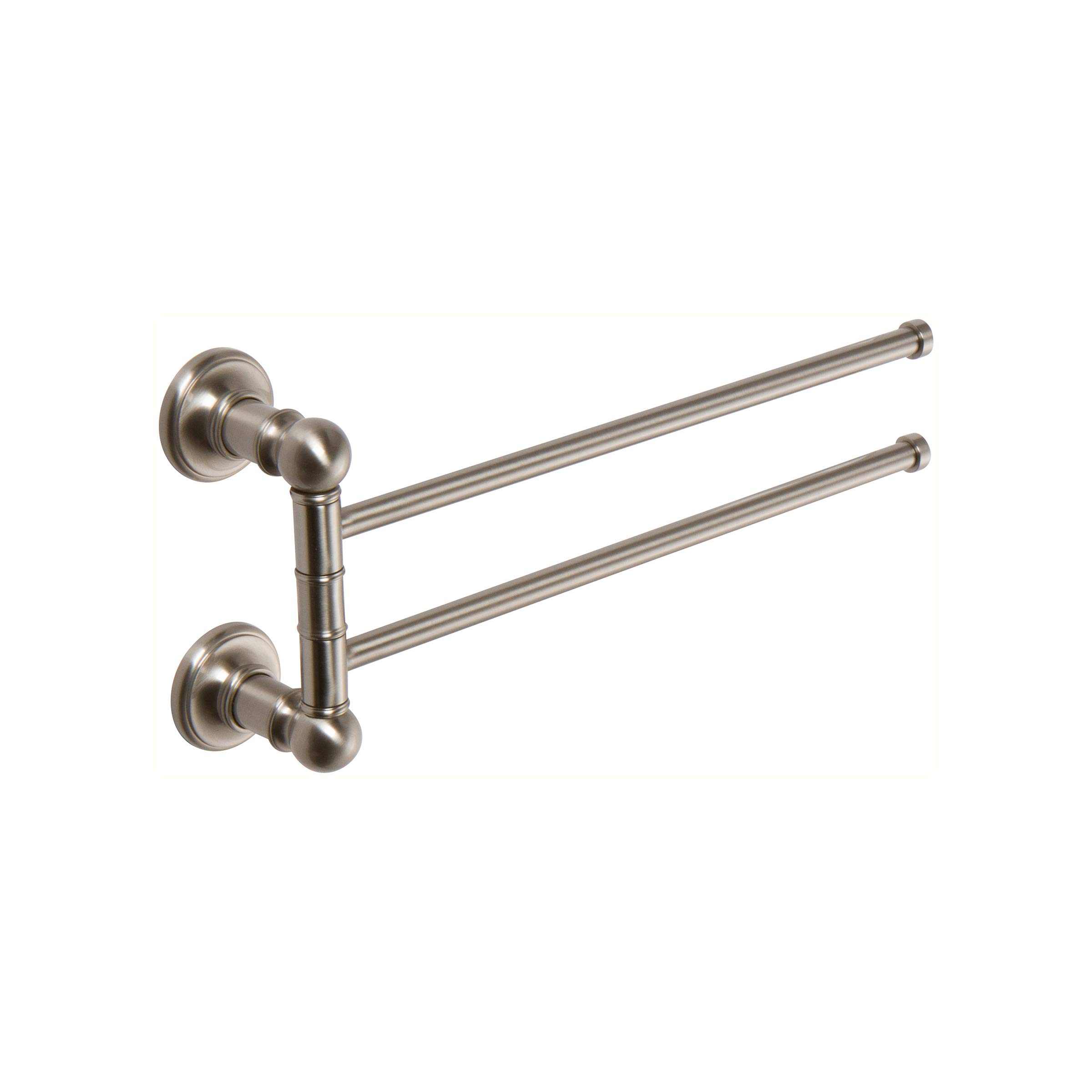 Ginger 4522S/SN Columnar Pivoting Double Towel Bar Satin Nickel by Ginger [並行輸入品]