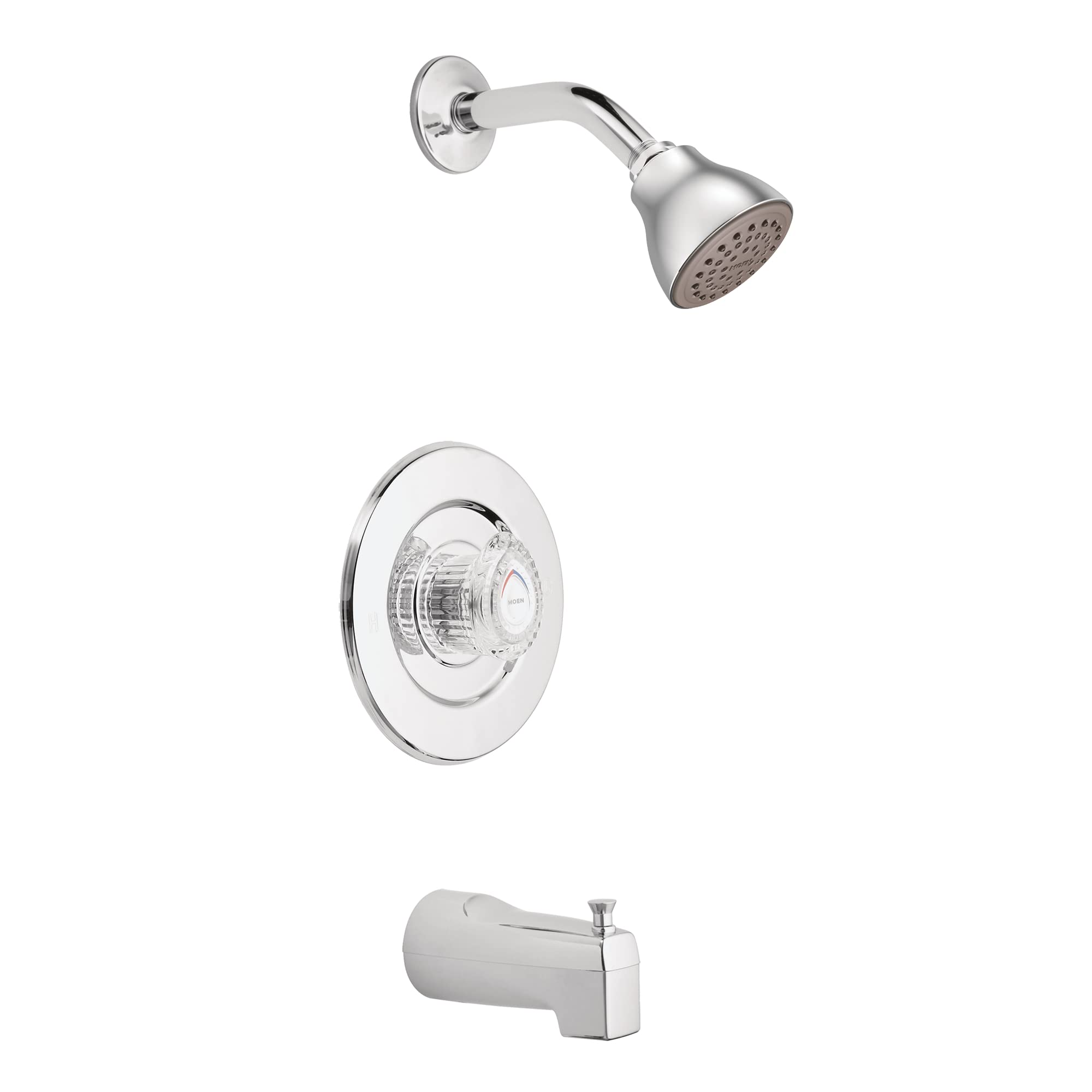 Moen T471 Chateau シングルハンドルタブとシャワートリム シングル機能シャワーヘッド付き クロム