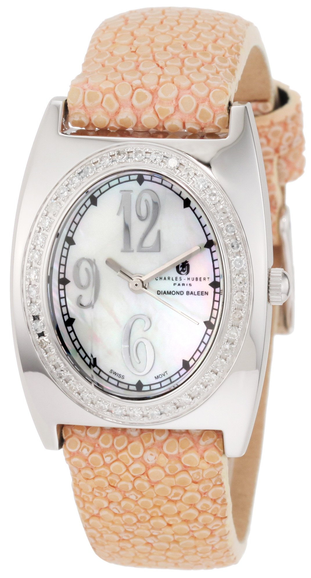 Charles-Hubert Paris Women's 18311-WL Diamond Baleen Collection Stainless StWatch