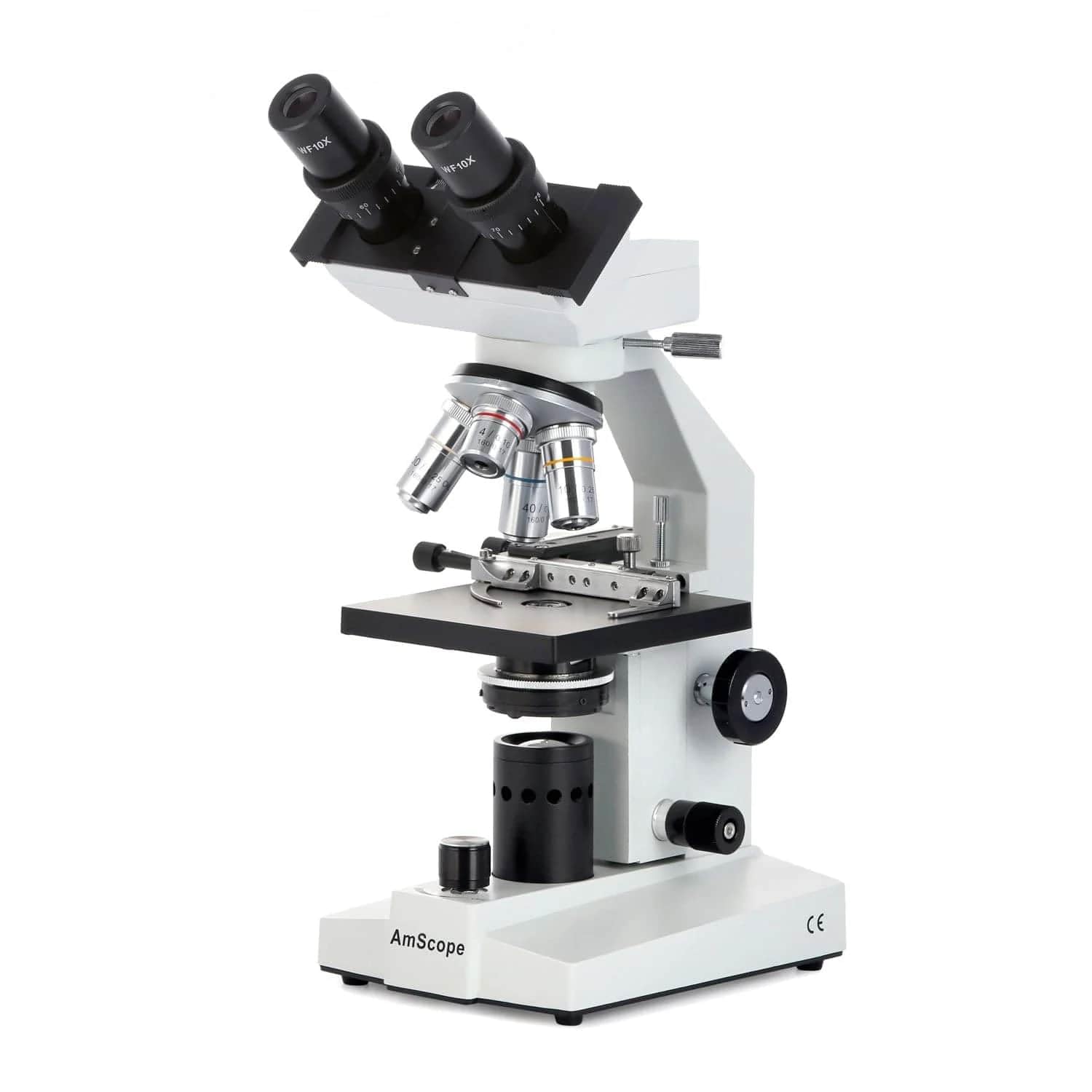 AmScope メカニカルステージと40X-2000X双眼生物顕微鏡