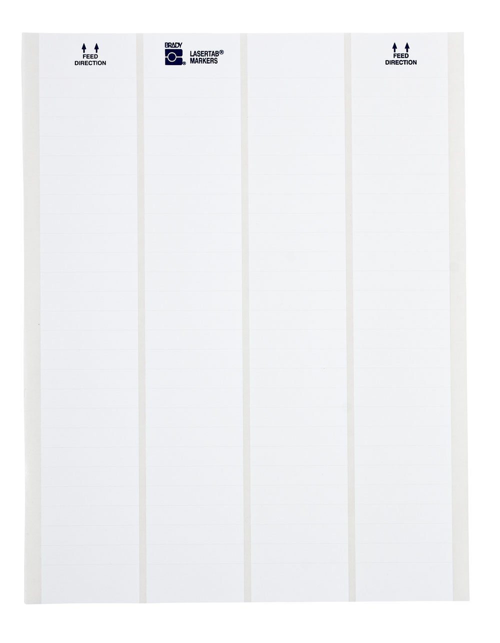 Brady LAT-37-799-2.5 0.8 Width x 1.437 Height B-799 Nylon Cloth Matte Finish White Laser Printable