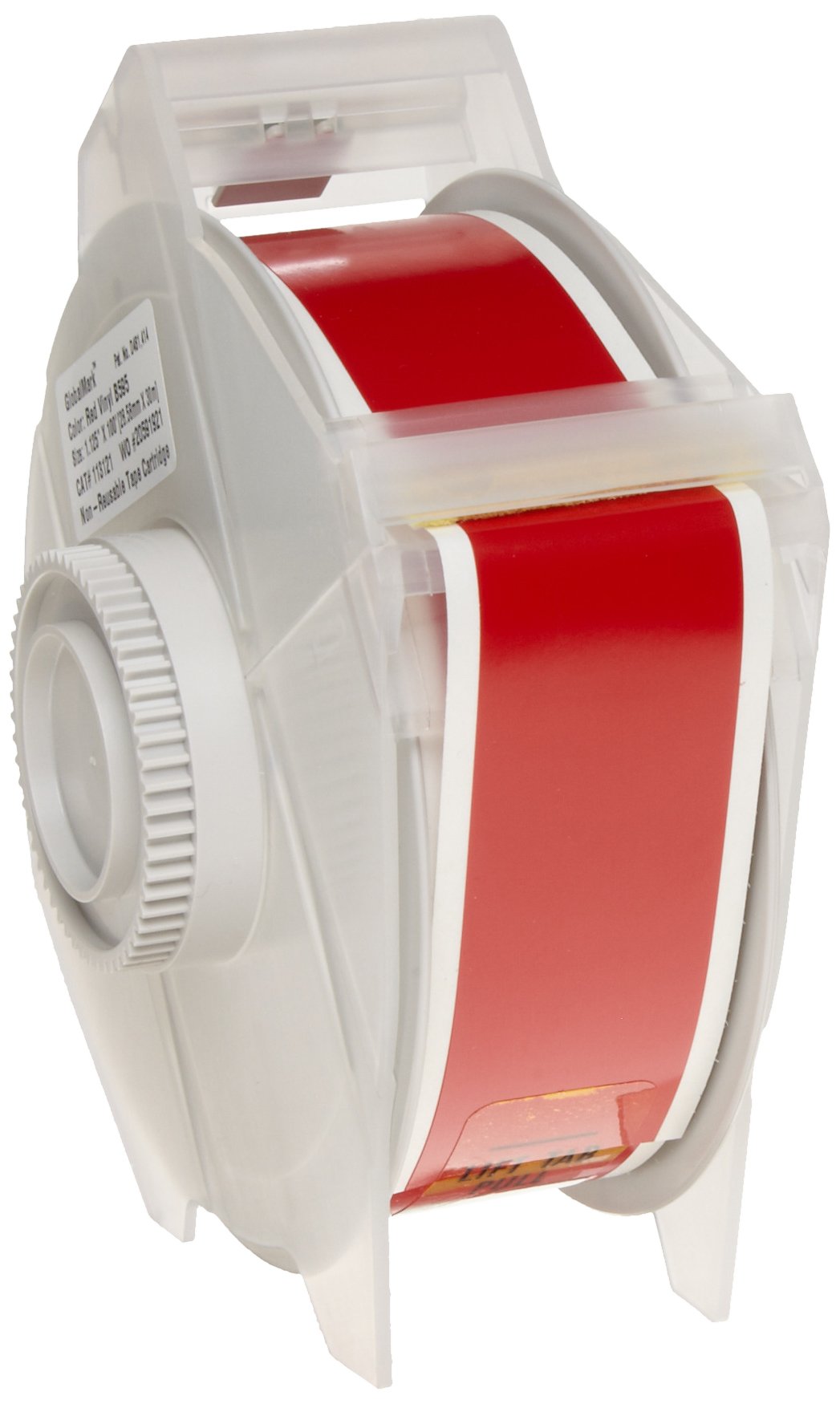 Brady 113121 GlobalMark 100' Length x 1.125 Width B-595 Vinyl Red Indoor/Outdoor Tape by Brady