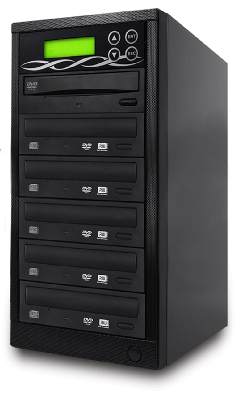 Bestduplicator DVD Duplicator Built-in BD Certified Burner (1 to 5 Target) Copier Tower Replication