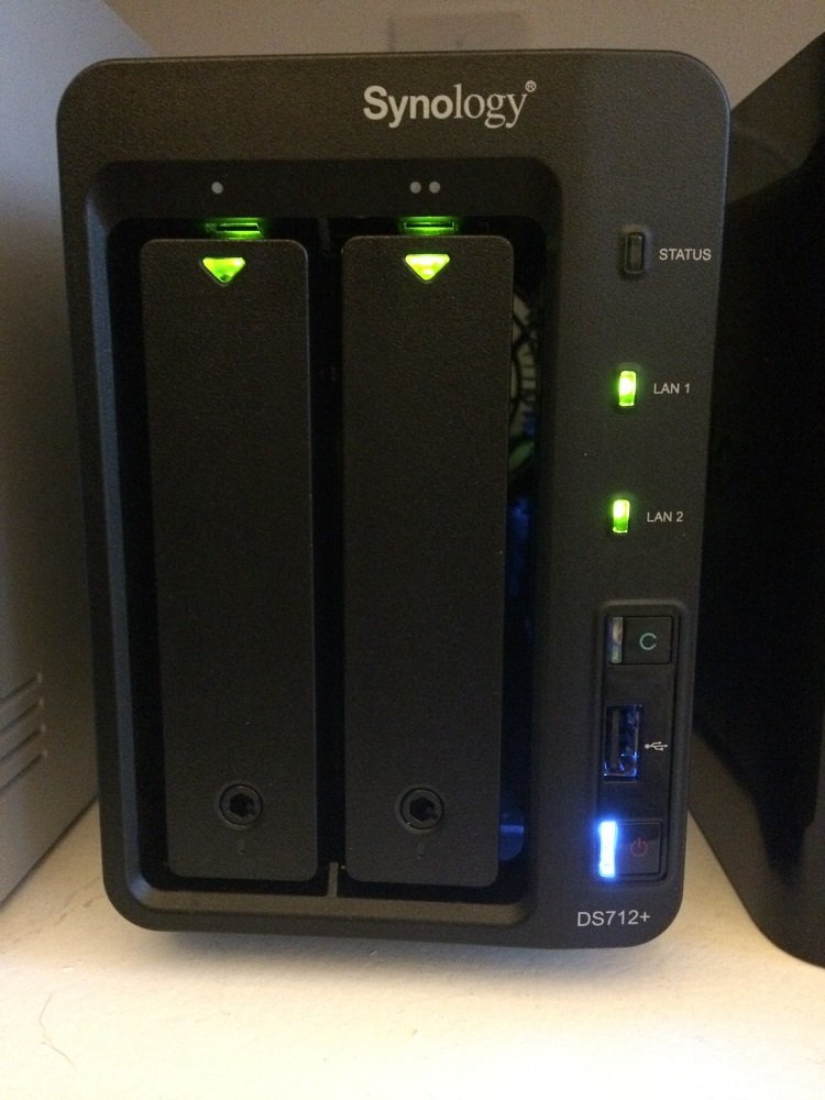 Synology DiskStation 2-Bay (Diskless) Network Attached Storage DS712+ (Black)