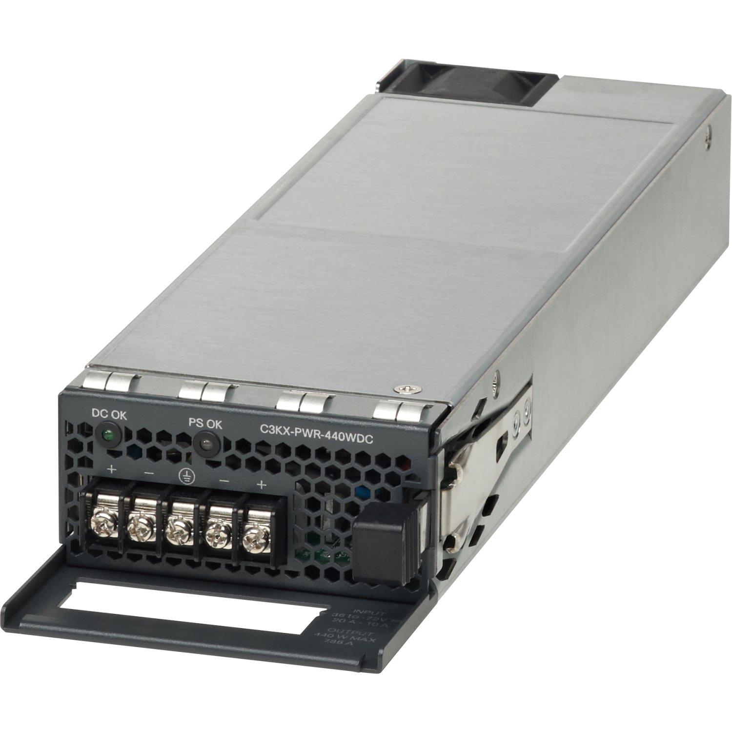 Cisco Systems Catalyst 3K-X 440W DC Power Supply Spare C3KX-PWR-440WDC=