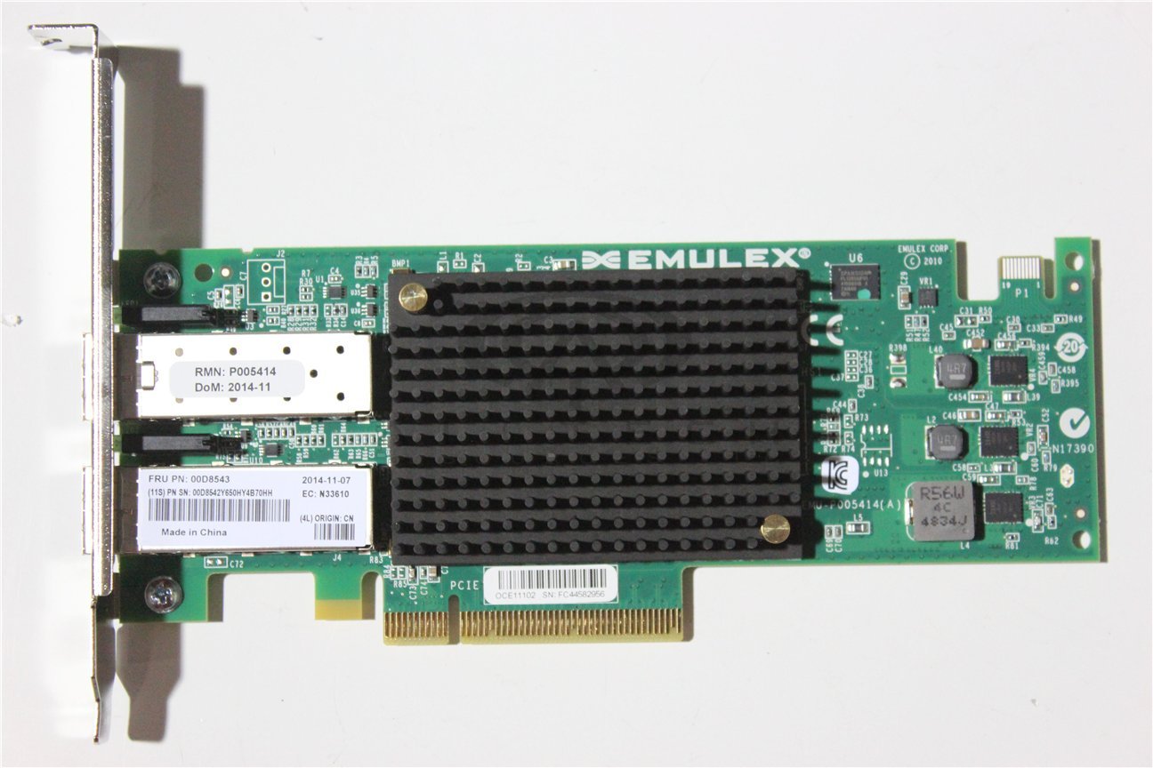 Qnap SP-E10G-SFP+-DAC デュアルポート 10GbE カード TS-x79、SFP+ DAC、Emulex OCe11102-NX用 (SP-E10G-SFP+-DAC)