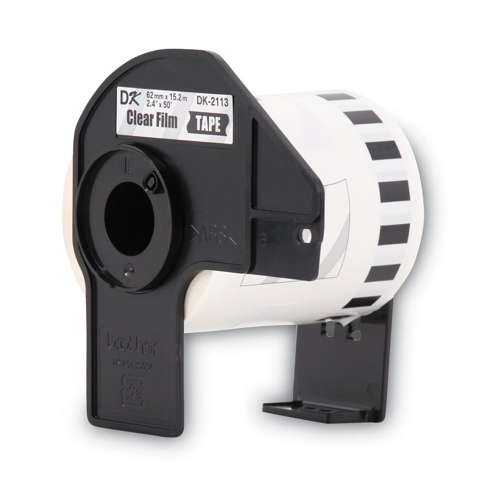 Brother International DK2113 Cont Film Label Blk Clear by Brother