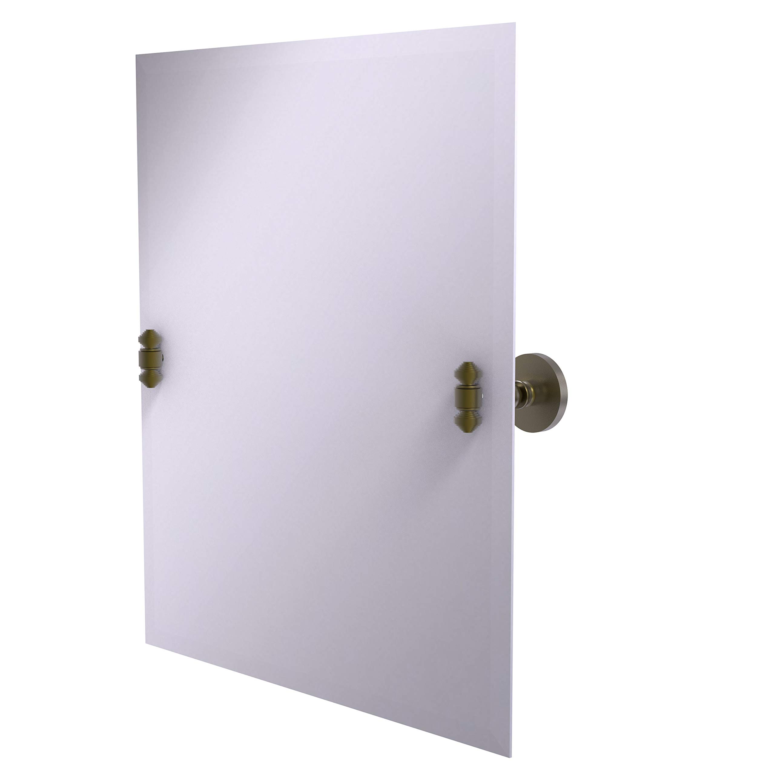 Allied Brass SB-92 Frameless Rectangular Tilt Beveled Edge Wall Mirror Antique Brass