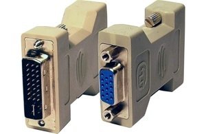 Cables UK DVI-I 24+5 オス - SVGA HD15 アダプター