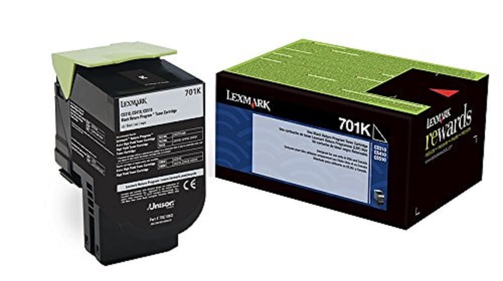 Lexmark 701K - Black - original - toner cartridge LCCP LRP - for Lexmark CS310dn CS310n CS410dn