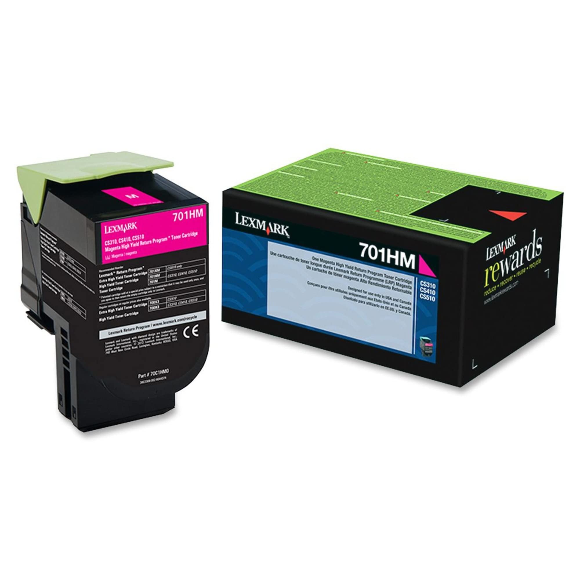 Lexmark 701HM - High Yield - magenta - original - toner cartridge LCCP LRP - for Lexmark CS310dn C