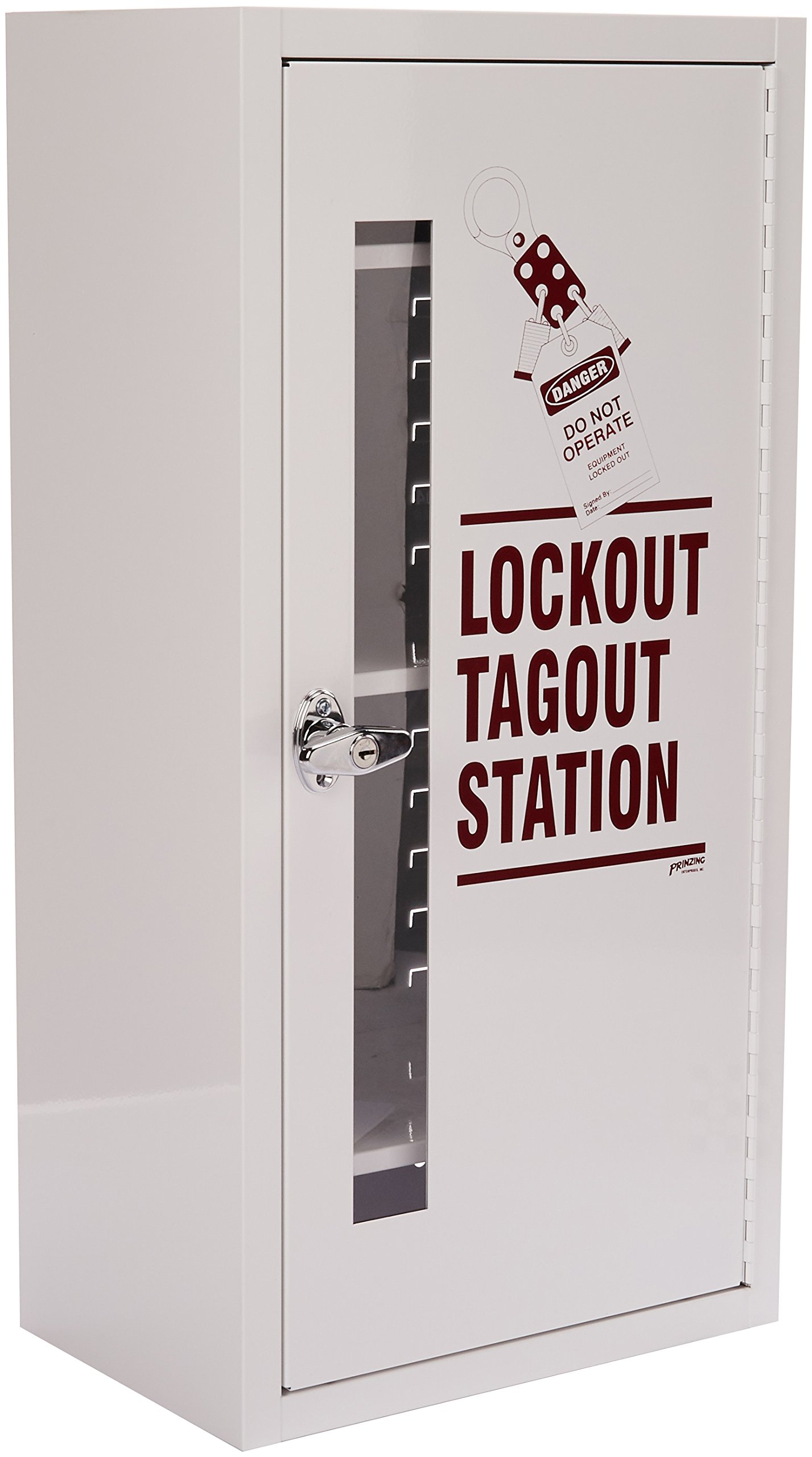 Brady LC977A Lockout Tagout Station Cabinet Only with Locking Handle by Brady