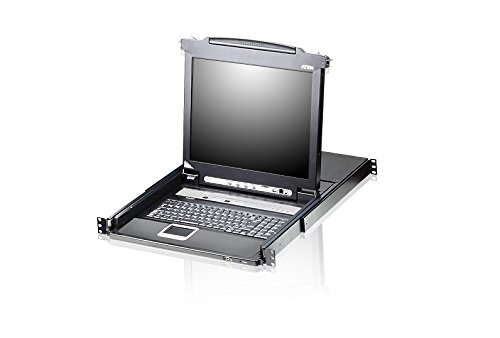 Aten 8ポート 17 LCD KVMP スイッチ USBポート統合 CL5708M-ATA-2XK06DNG (USBポート統合スカンジナビアキーボード)