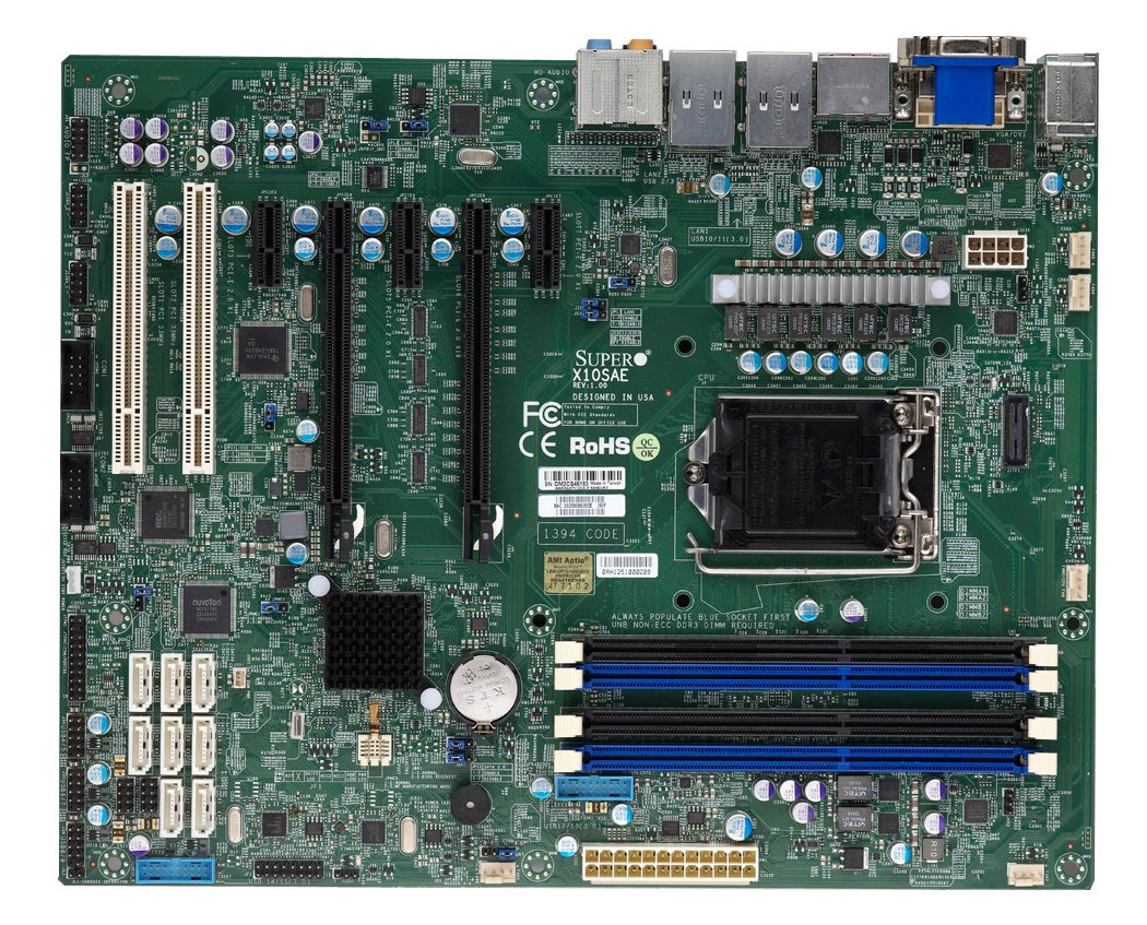 SUPERMICRO X10SAE - Motherboard - ATX - LGA1150 Socket - C226 - USB 3.0 FireWire - 2 x Gigabit LAN