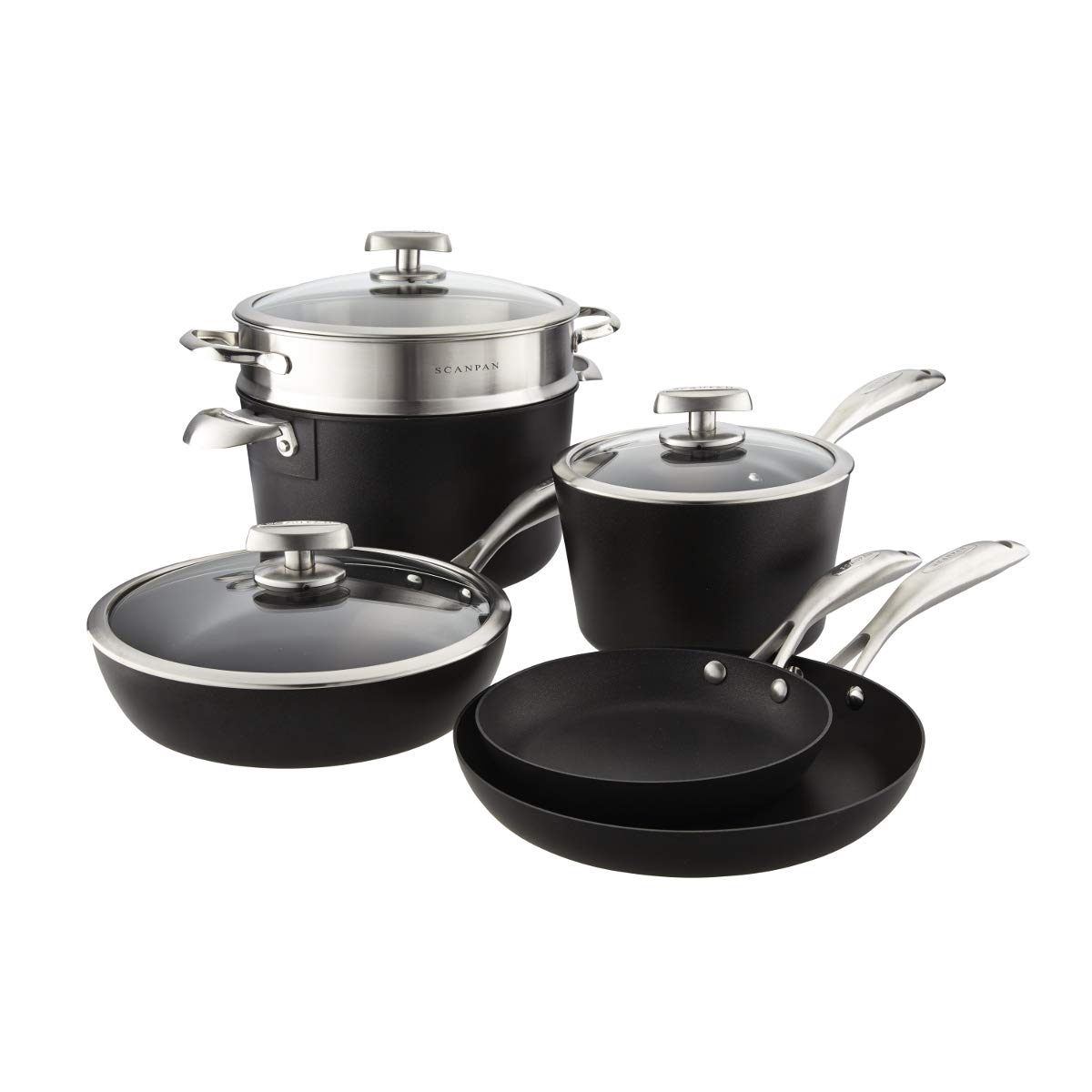 SCANPAN Pro IQ 調理器具9点セット - 使いやすい ノンスティック - 食器洗い機、金属器具、オーブン対応 - デンマークで手作り