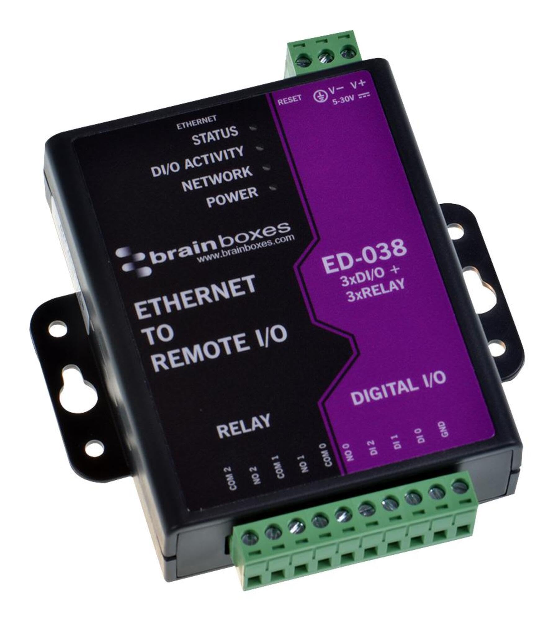 Brainboxes Ethernet to 3 Relay+ 3 Digital