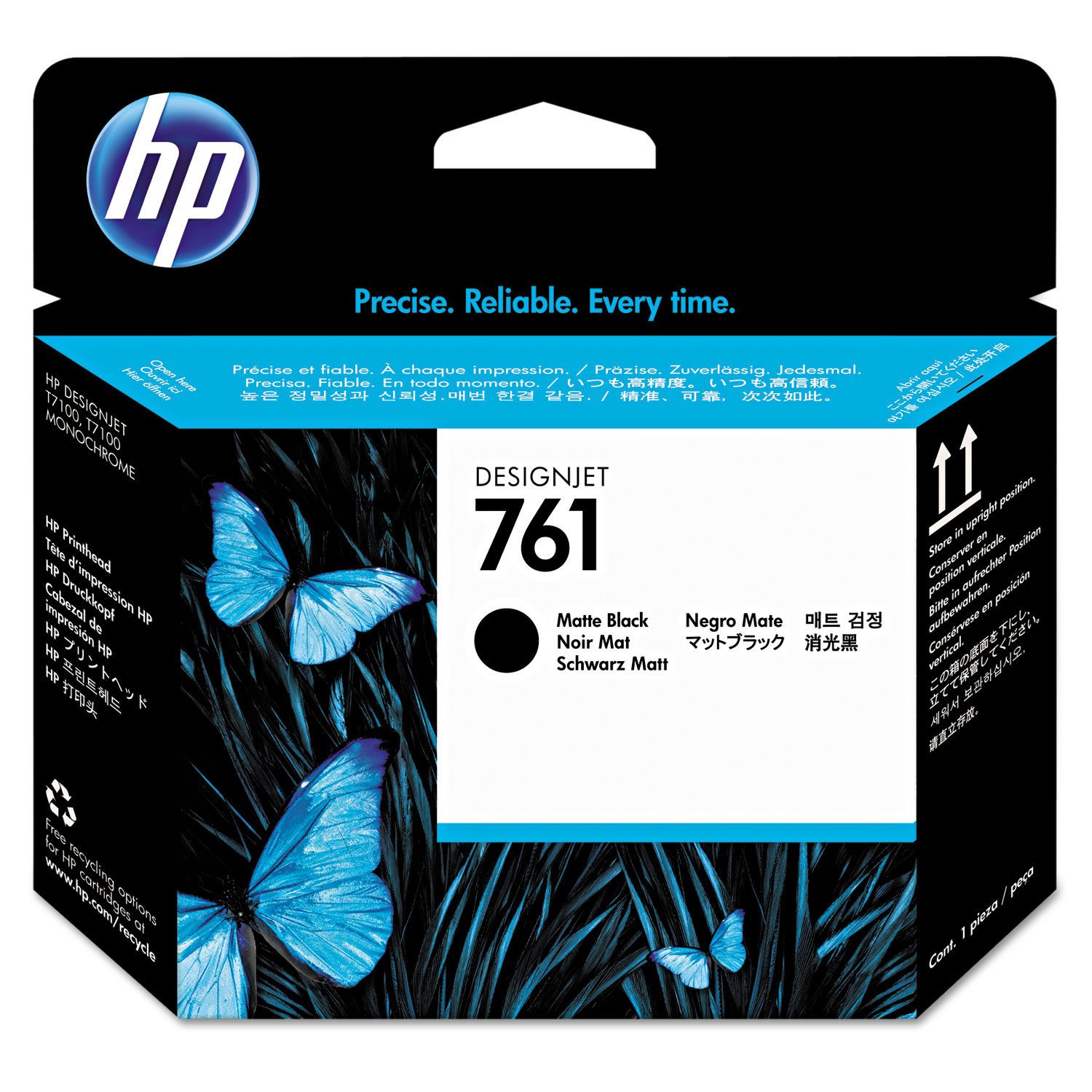 Hewlett - Packard hewch648 a HP BR DESIGNJET t7100 ? 1 -番号761マットBLK PRINTHD