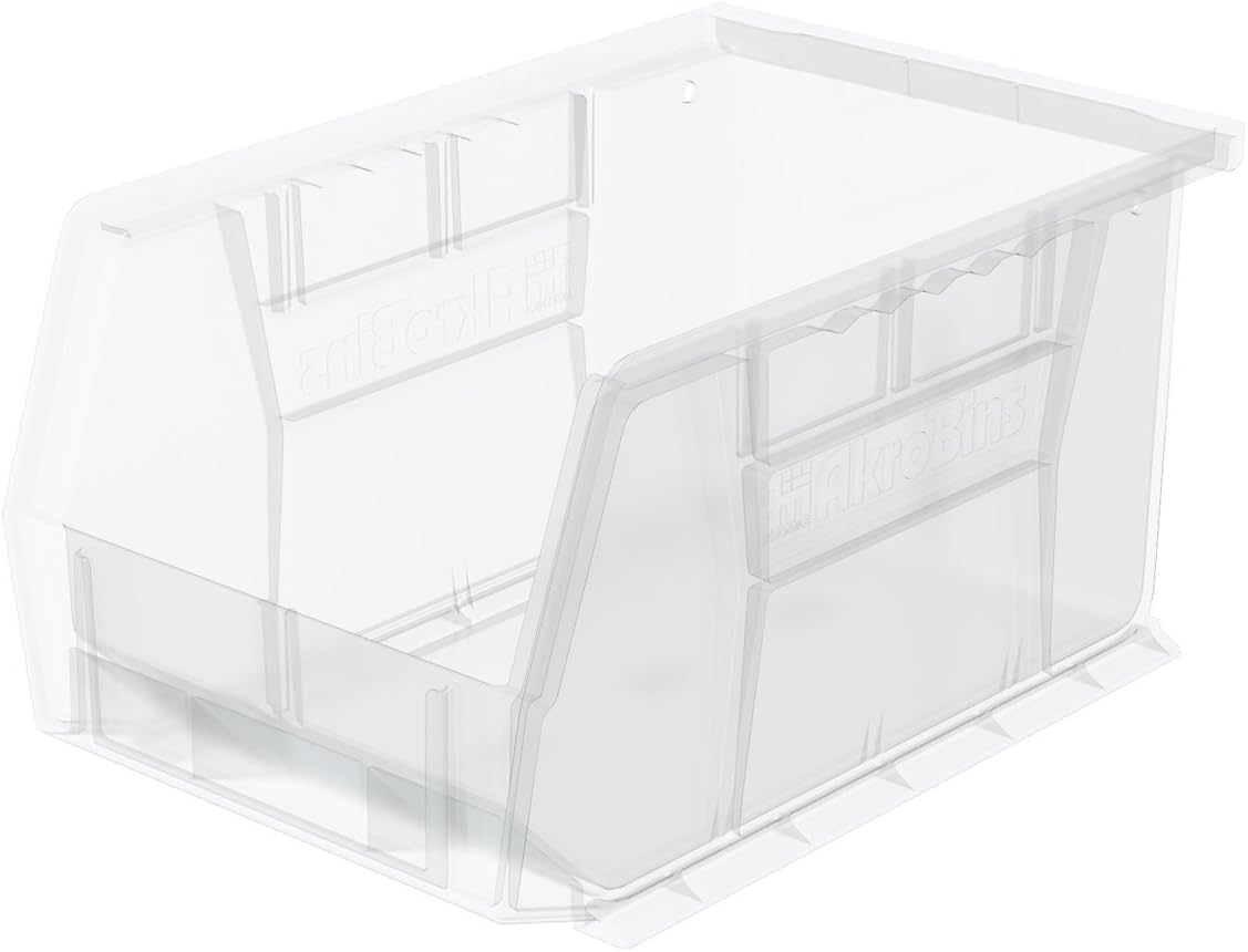 akro-mils 30237blackプラスチックストレージStacking Hanging Akro Bin、9 ? 1 / 4インチby 6-inch by 5インチ、ブラック