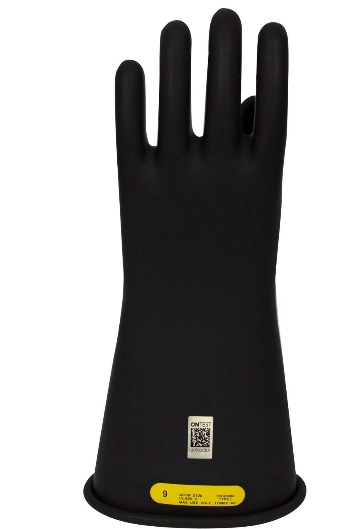 National Safety Apparel DWH14210 Class 2 Rubber Voltage Gloves 14 Size 10 Black by National Safet