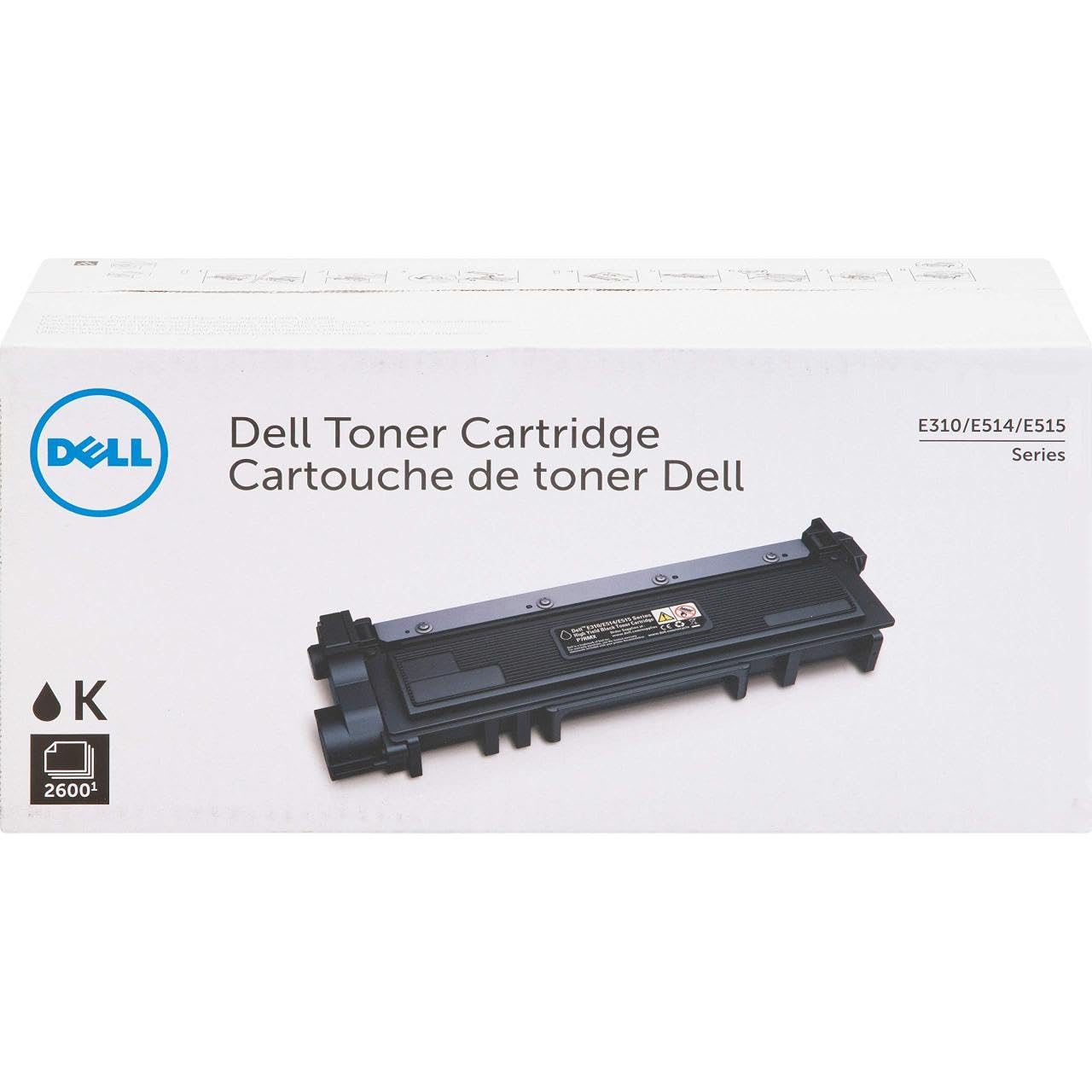 DELL 593-BBLH (PVTHG) Toner black 2.6K pages