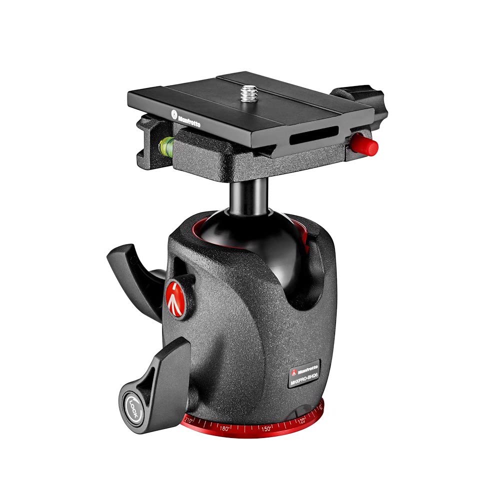 マンフロット Manfrotto XPRO ボール雲台 アルカスイス互換 MSQ6PL クイックリリースプレート付属 フリクションコントロール 耐荷重 15kg 自由雲台 三脚用 撮影機材 MHXPR