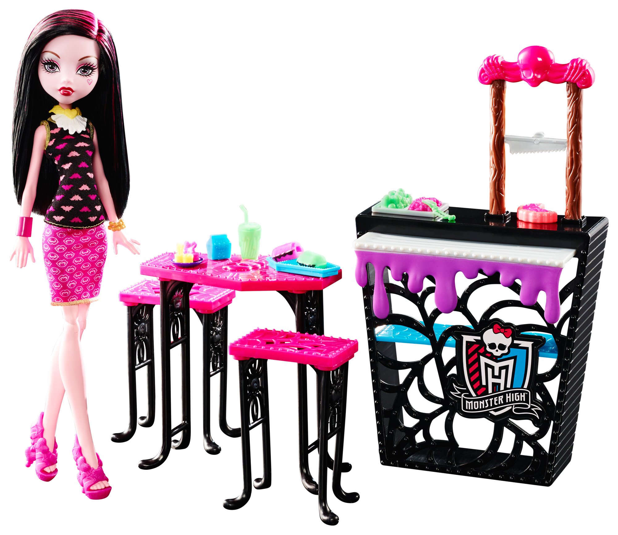 [モンスターハイ]Monster High Beast Bites Cafe Draculaura Doll & Playset DNP33 [並行輸入品]