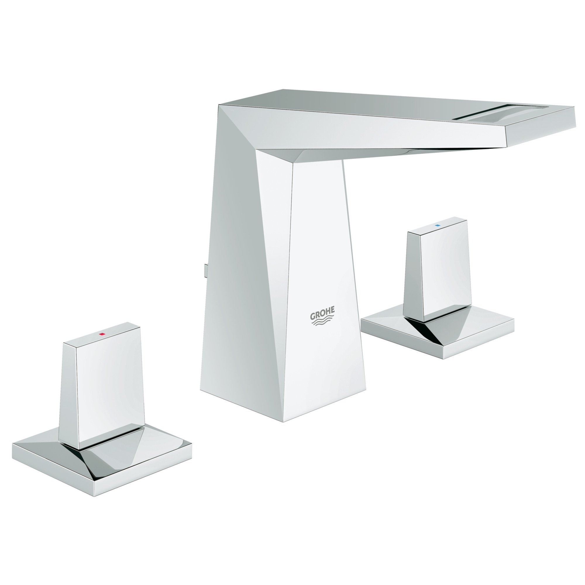 Grohe 20 343 A Allure 1.2 GPM Brilliant Widespreadバスルーム蛇口with SilkMove、 2034300A 1