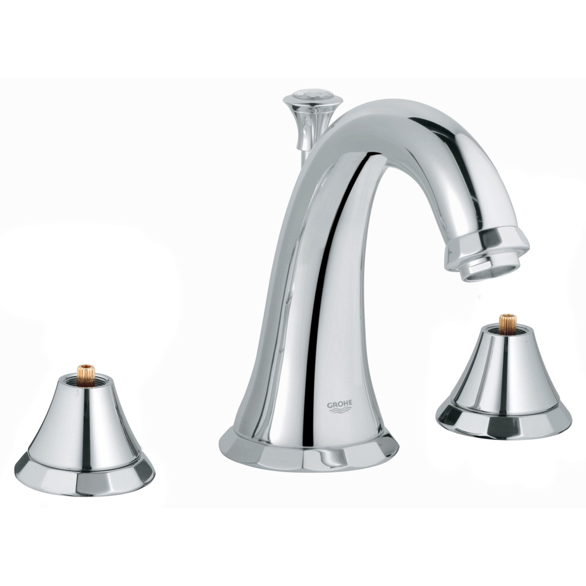 Grohe 20 124 A Kensington 1.2 GPM Widespreadバスルーム蛇口with SilkMove Techn、 2012400A 1