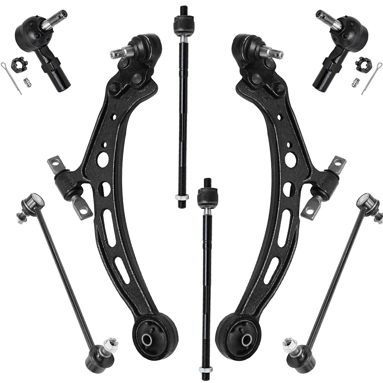 Detroit Axle フロントロワーコントロールアーム 交換用 1997-2001年式 レクサス ES300 トヨタ カムリ ボールジョイント タイロッド スウェイバー サスペンションエンドキット
