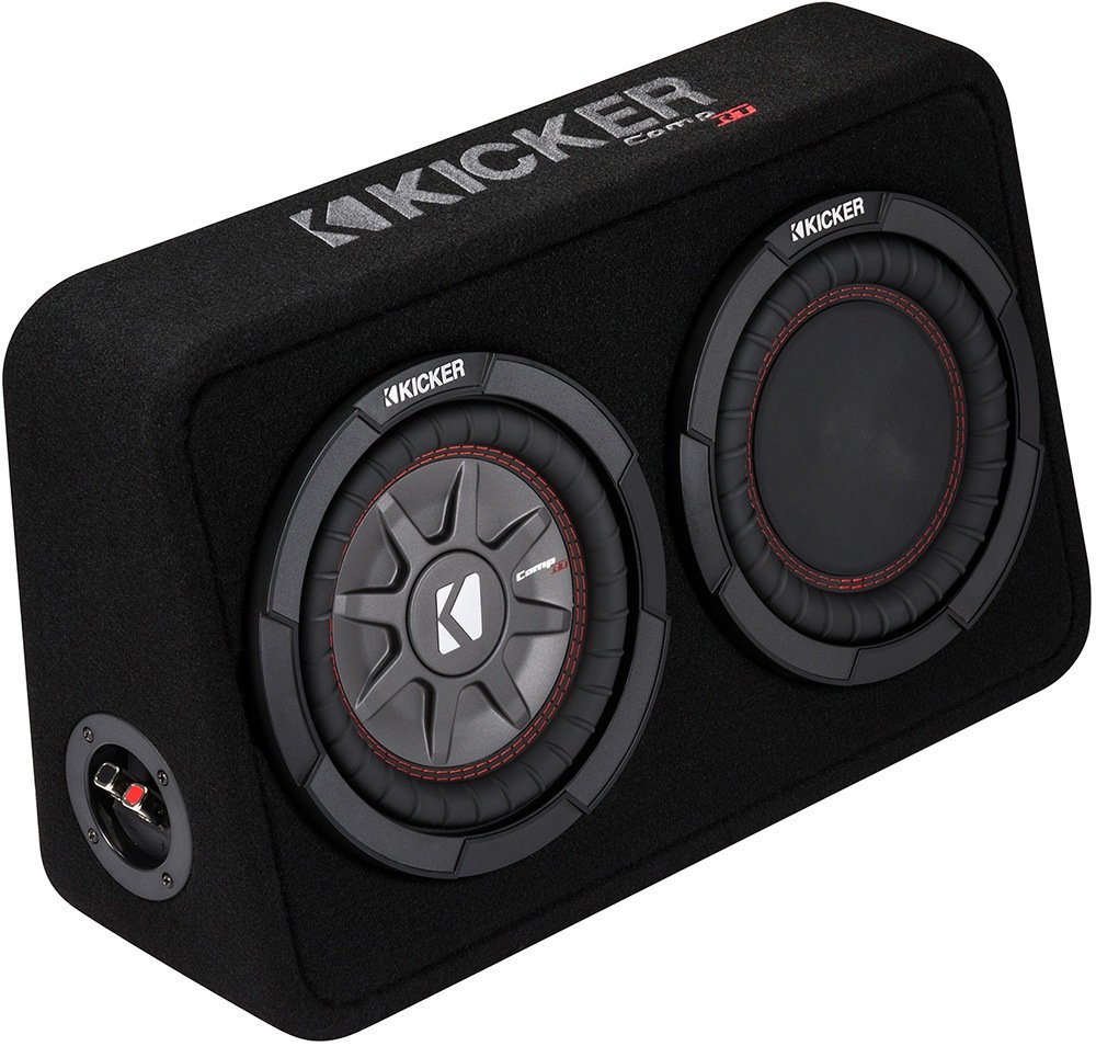 Kicker 43TCWRT82 CompRT 8 2-Ohm Subwoofer in Thin Profile Enclosure by Kicker