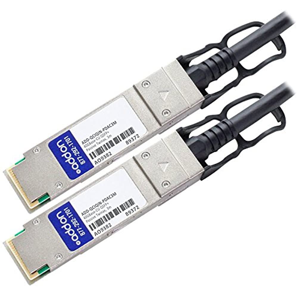 AddOn - 40GBase direct attach cable - QSFP+ to QSFP+ - 10 ft - twinaxial - passive
