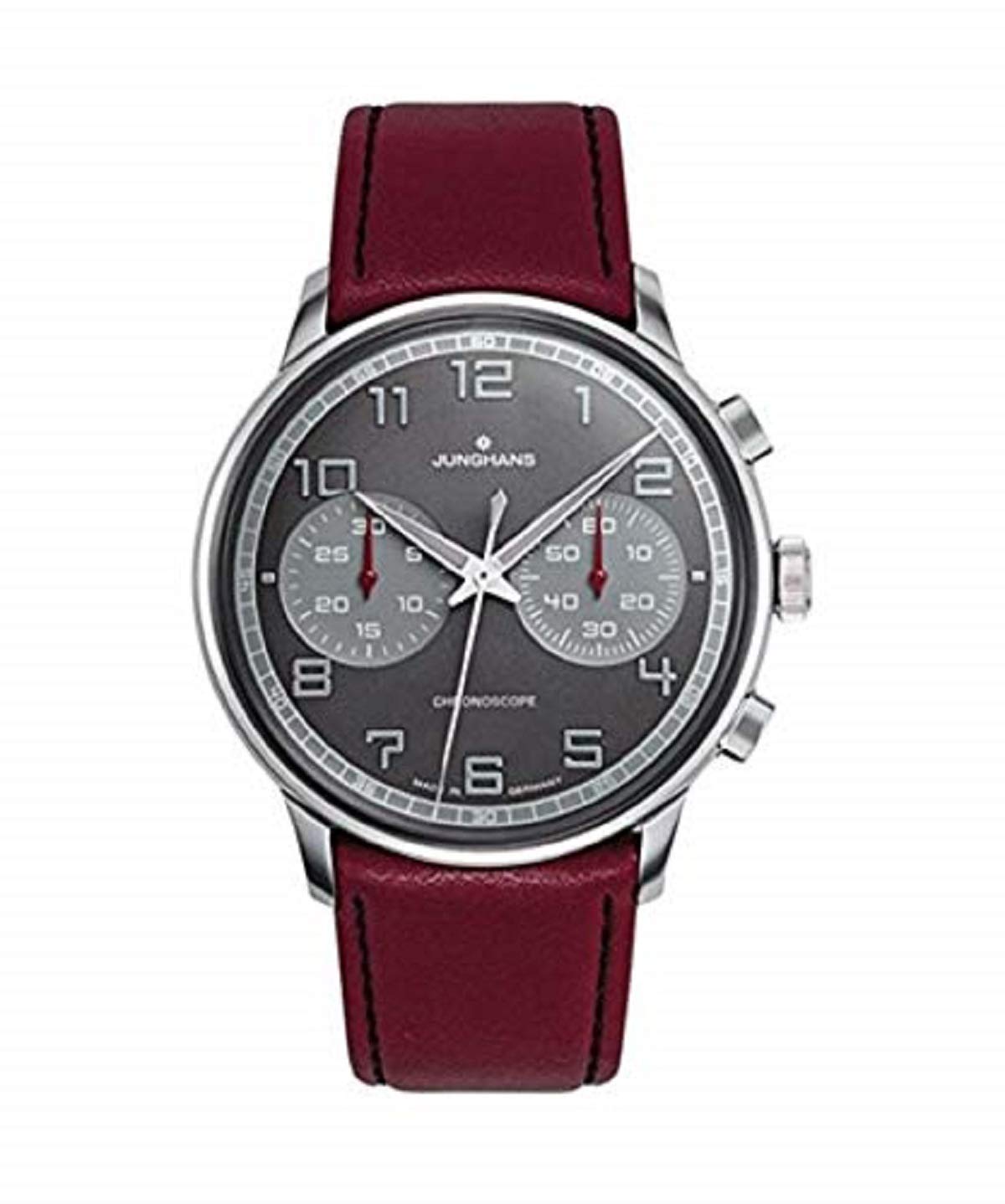時計Junghans MeisterドライバChronoscopeブラック効果ラッカーダイヤル027 / 3685.00