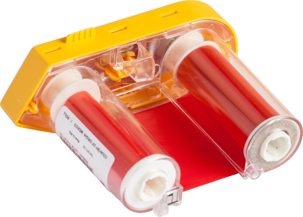 Brady M61-R4410-RD BMP61 Series Printer Ribbon R4400 Resin 2 Width x 75' Length Red