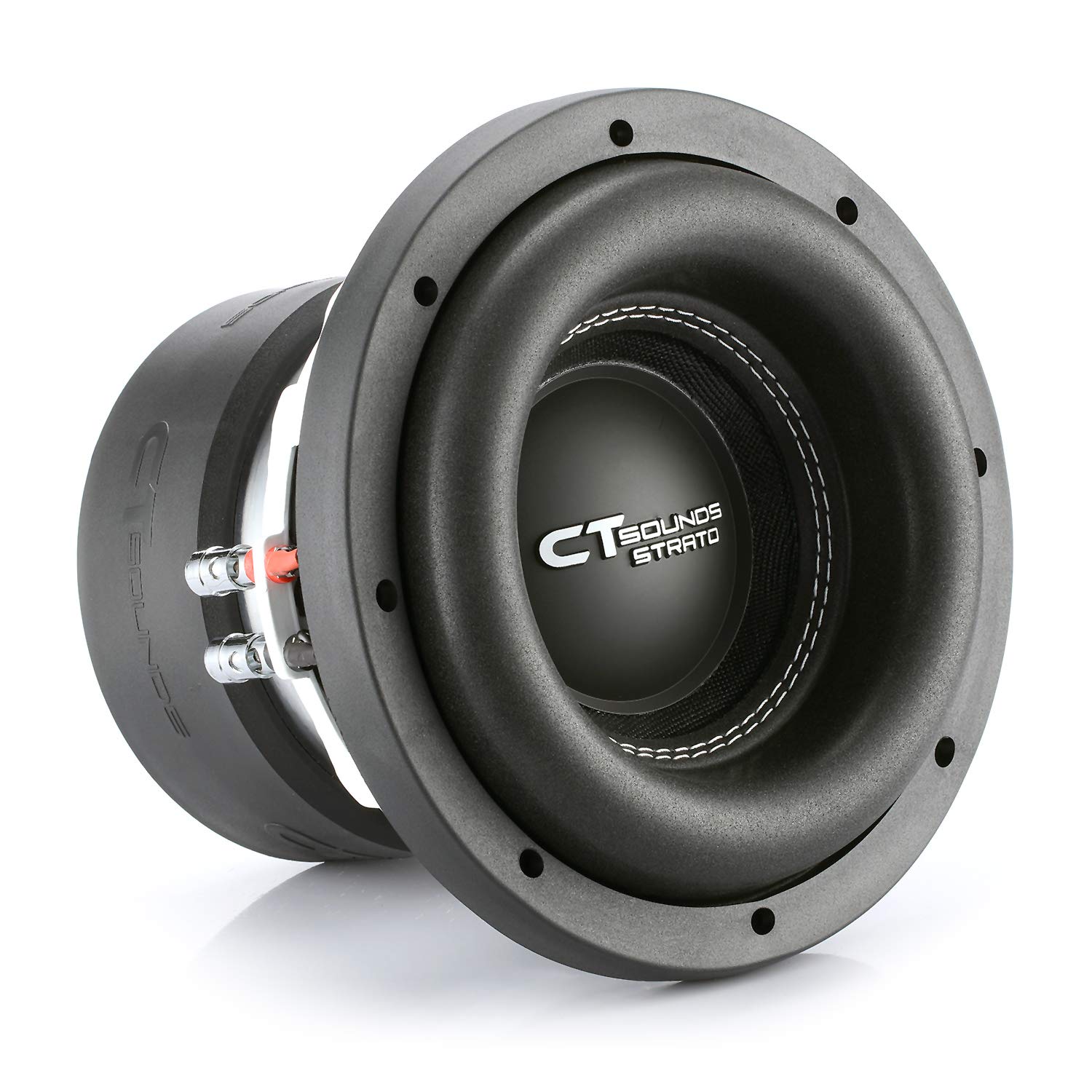 CT Sounds STRATO-8-D2 1200ワット 最大電力 デュアル 2オーム 8インチ カーサブウーファー