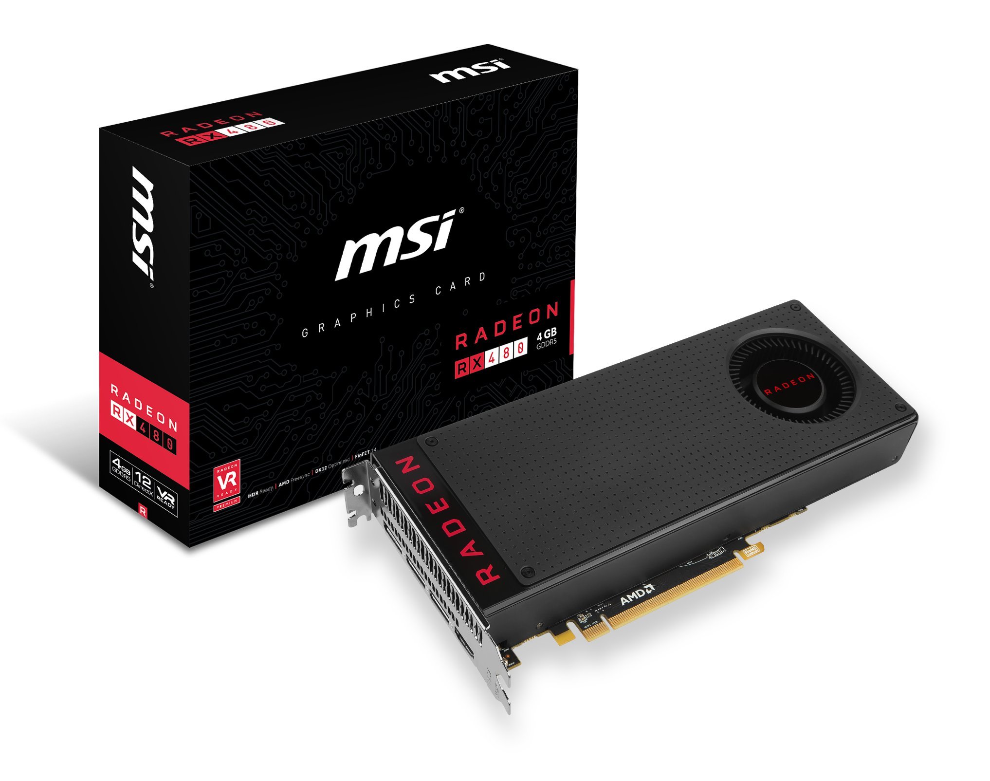 MSI RX 480 4 Gビデオカード