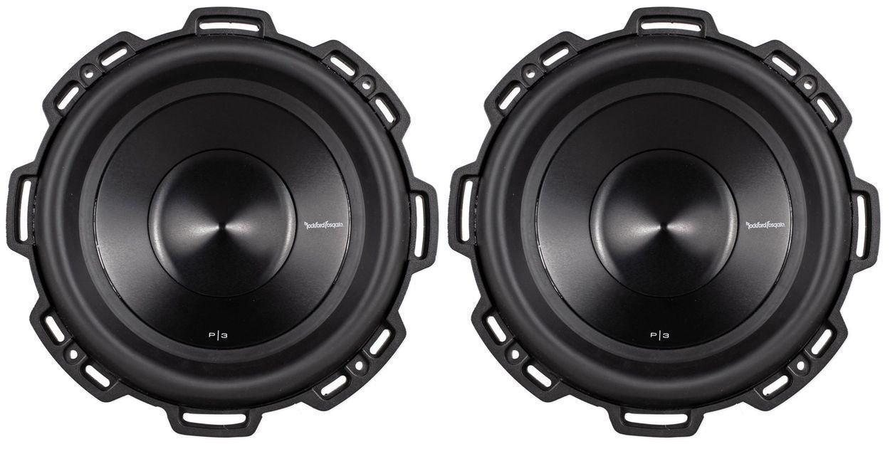 Rockford Fosgate Punch P3D2-10 10インチ 2000ワット デュアル2オーム カーサブウーファー サブウーファー 2個