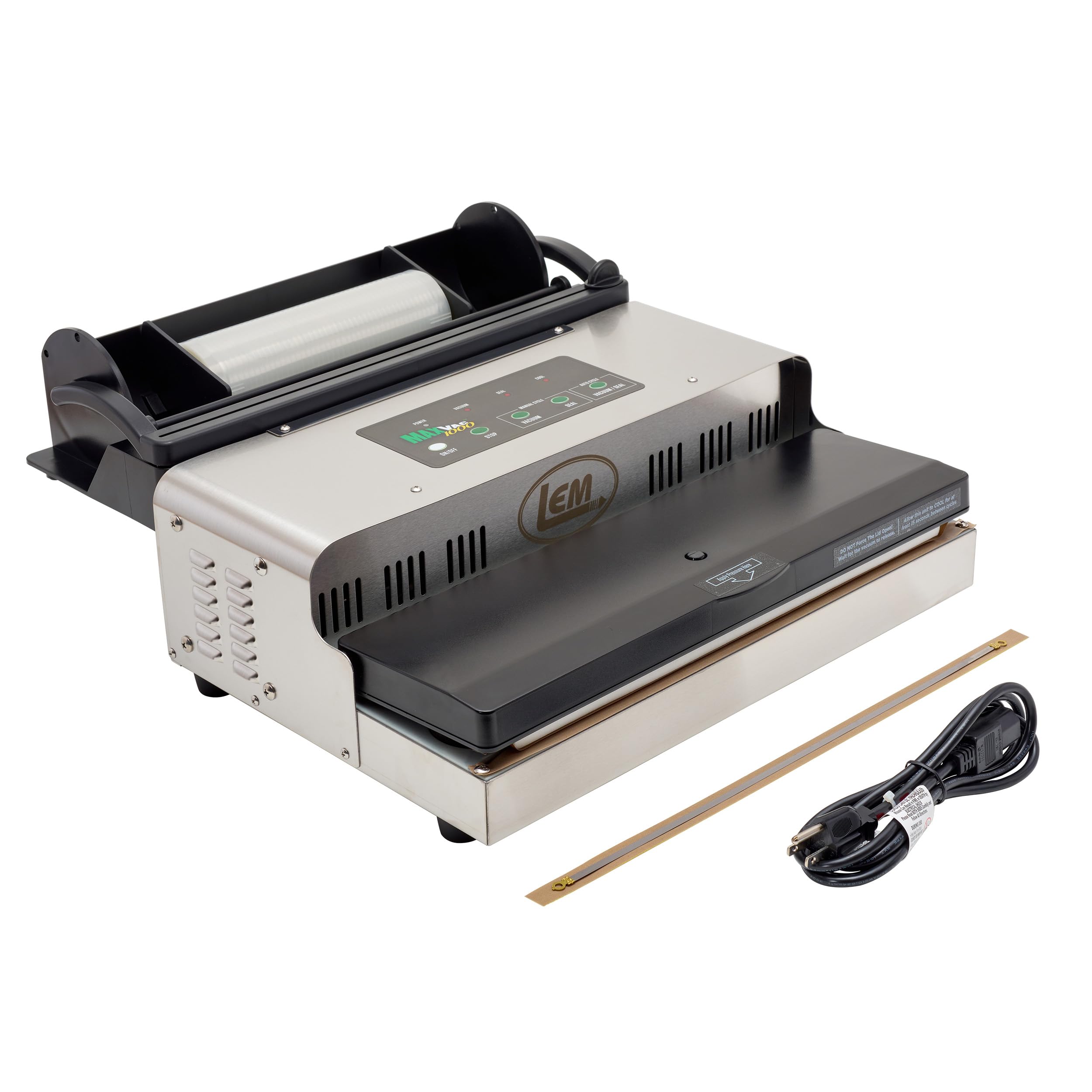 LEM Products 1088B MaxVac 1000 真空シーラー バッグホルダー&カッター付き グレー