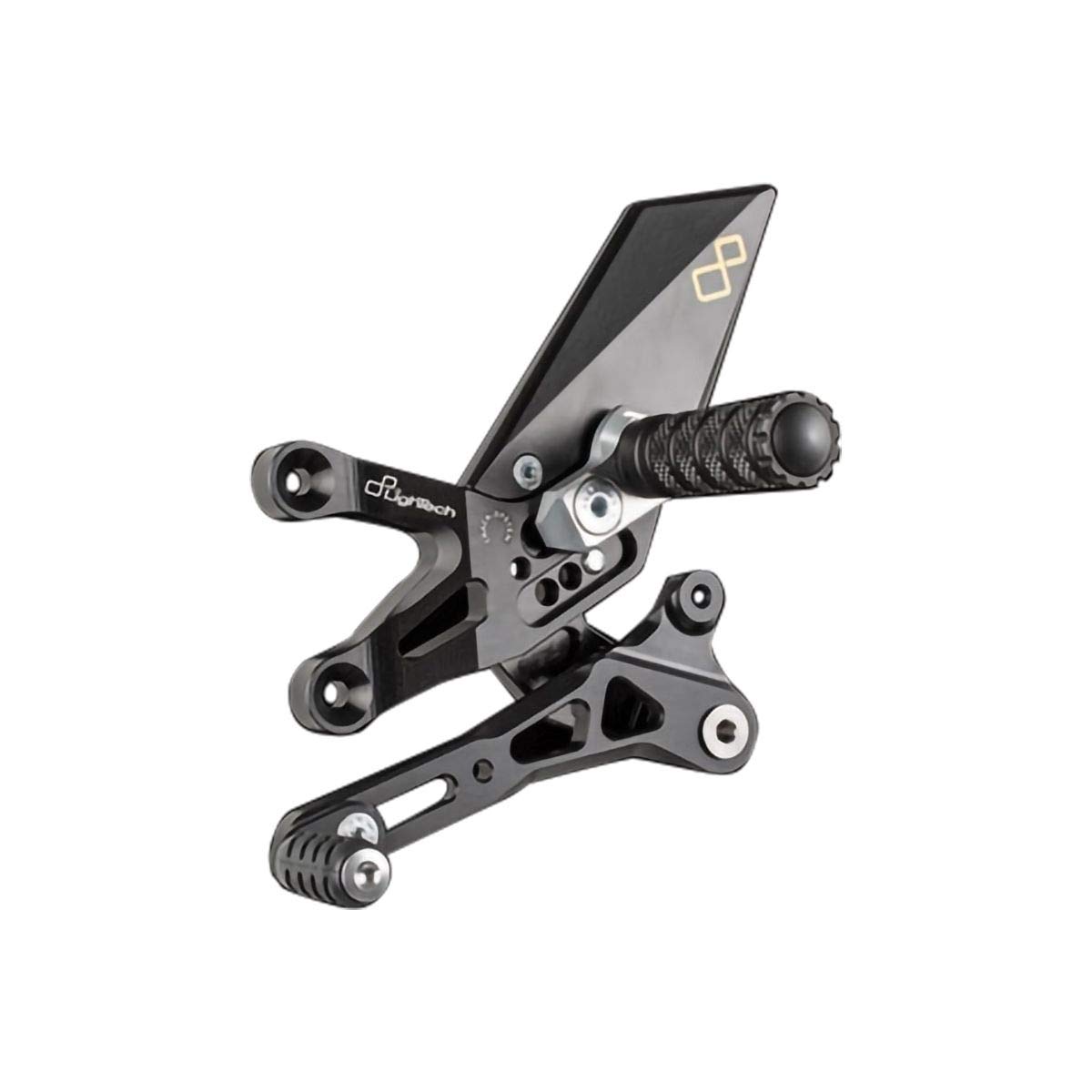 LighTech / ライテック Stunt Pegs Adjustable Changing Right with Foot Rest Articulated ftrap004 W